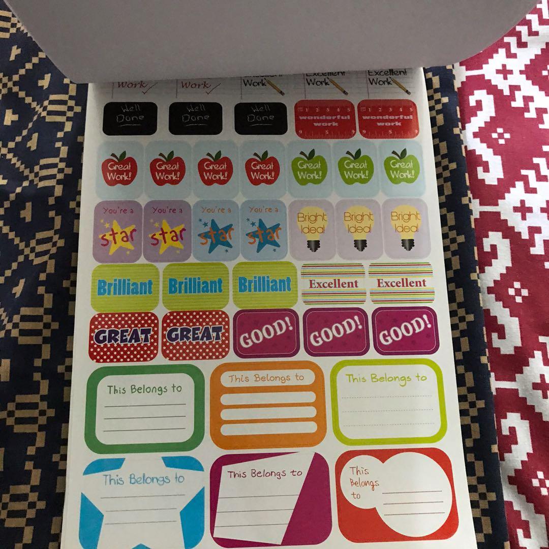 A4 Reward Stickers Booklet, Hobbies & Toys, Stationery & Craft ...