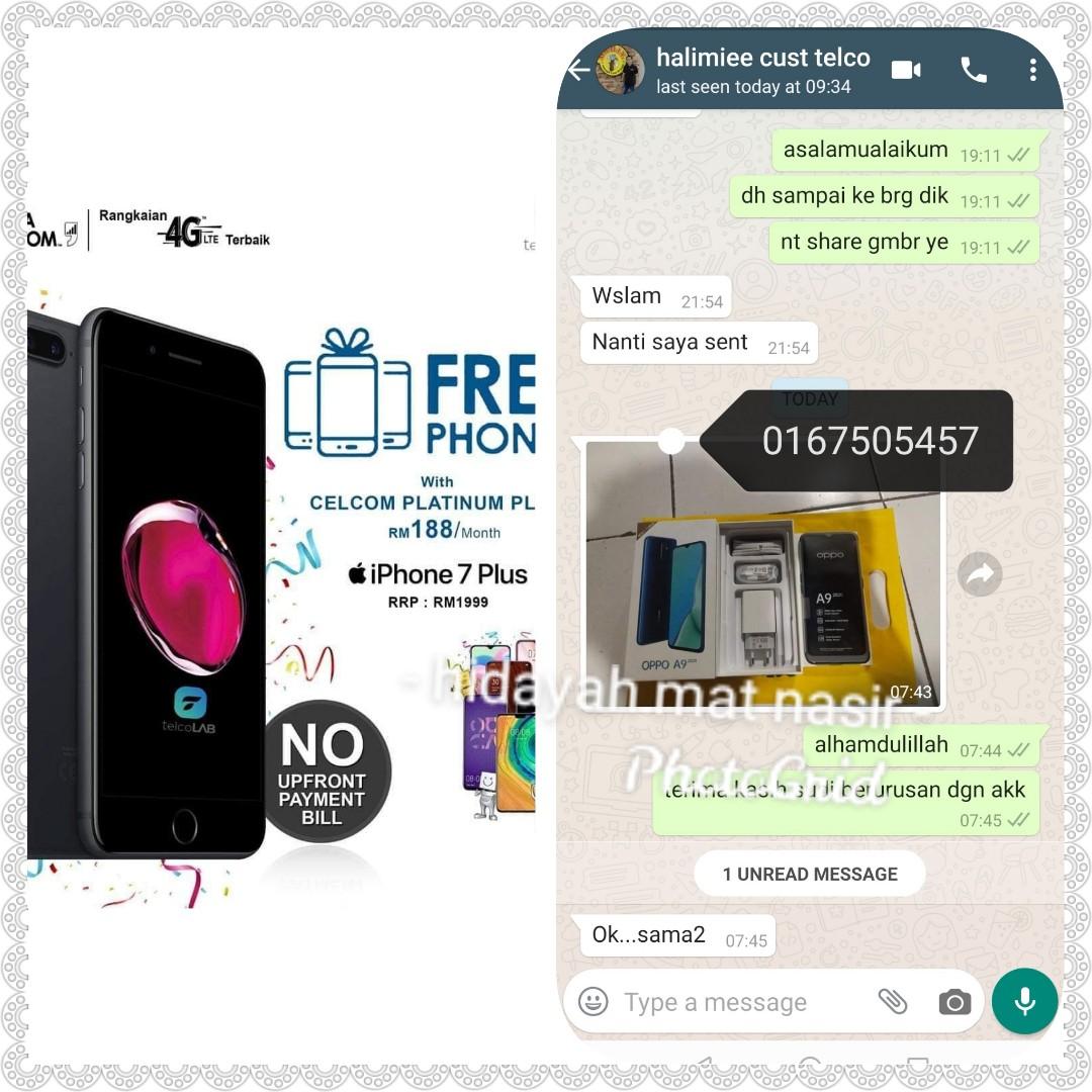 CELCOM USER PLAN FREE PHONE, Mobile Phones & Gadgets, Mobile & Gadget ...