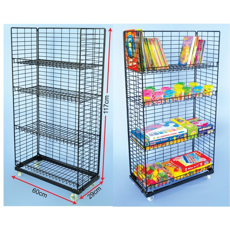 D - 4 Tier Storage Rack, Furniture & Home Living, Furniture, Shelves ...