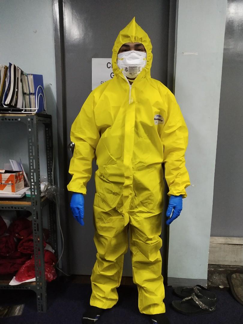Disposable chemical suit Ncov suit or Convid19 hazmat suit, Men's ...