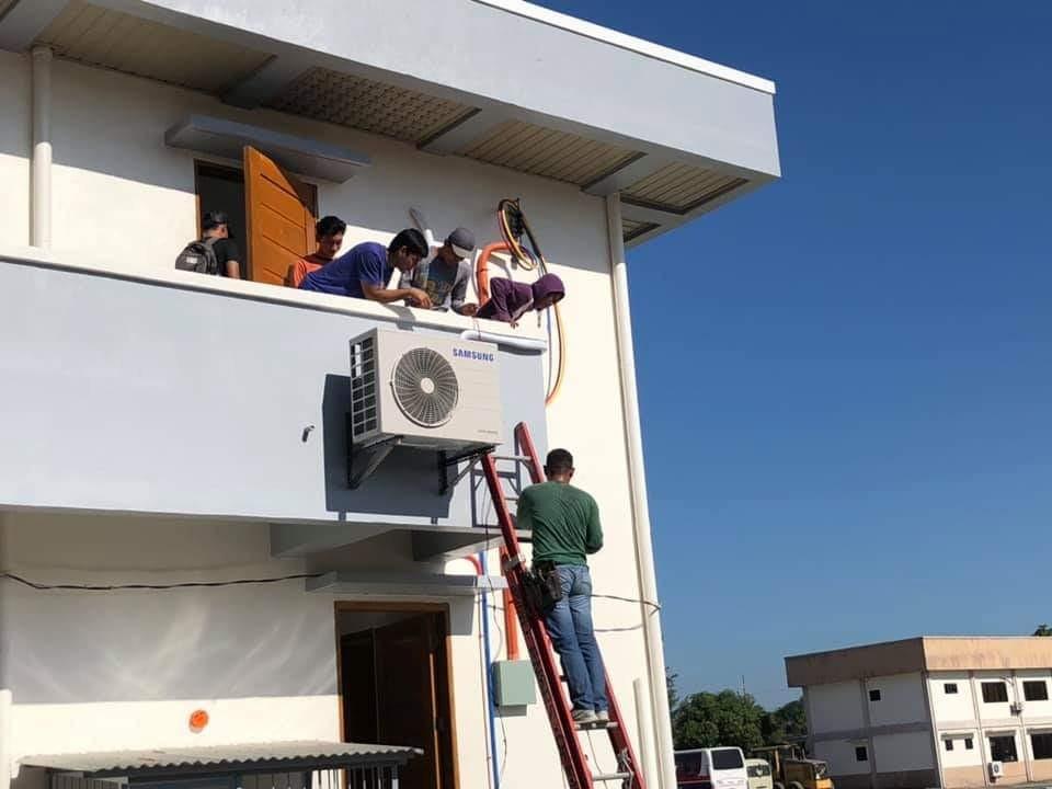 Floor mounted ACU/Split type Aircon Proof of Orders/Installation, TV ...