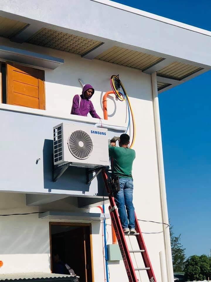 Floor mounted ACU/Split type Aircon Proof of Orders/Installation, TV ...