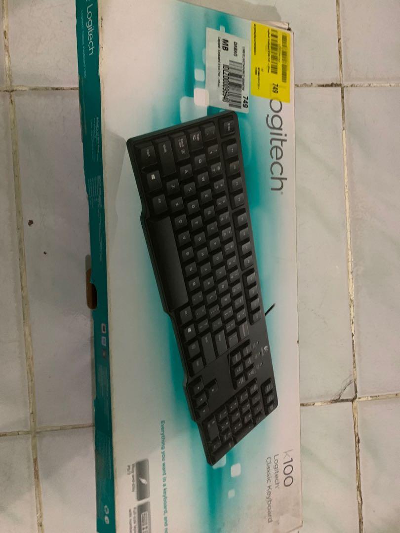 Keyboard Logitech k100, Elektronik, Bagian Komputer & Aksesoris di ...