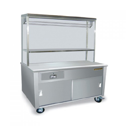 Kitchen Equipment Chicken Stall With Glass Overshelf & Spotlight CS-60 ...