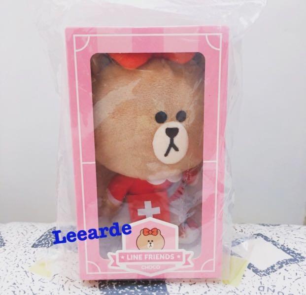 【LINE FRIENDS】香港麥當勞 Choco救護員 玩偶 #情人節快樂, 書籍、休閒與玩具, 玩具、公仔、桌遊在旋轉拍賣