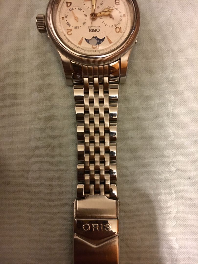 Oris Big Crown Complications Moonphase 7566, 名牌, 手錶 - Carousell