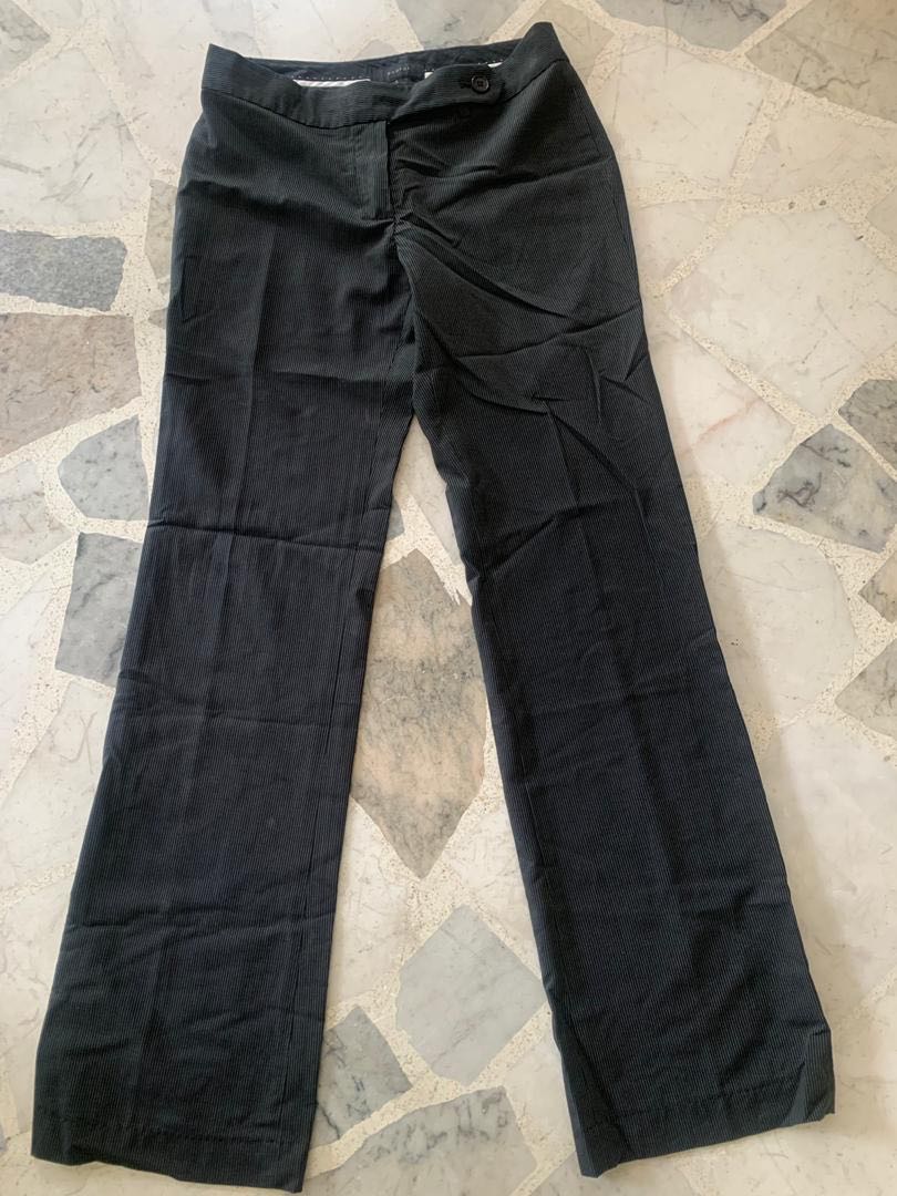 PADINI Black Pinstripe Slacks, Women's Fashion, Bottoms, Jeans ...