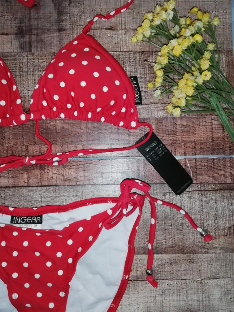 Red Polka Dot Bikini Womens Fashion Coats Jackets And Outerwear On