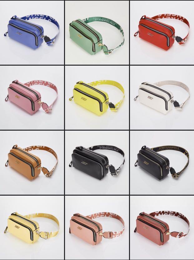 Stretch Angels Panini Metal Logo Solid Bag, Women's Fashion, Bags ...