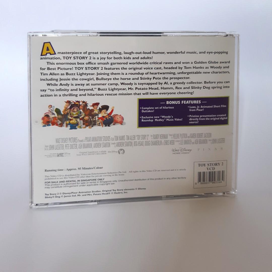Toy Story 2 VCD, Hobbies & Toys, Music & Media, CDs & DVDs on Carousell
