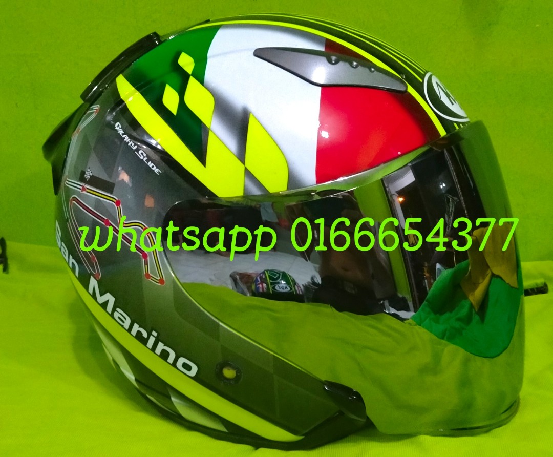 Visor Chrome Siang Malam KYT Venom Hellcat Galaxy Slide, Motorbikes on ...
