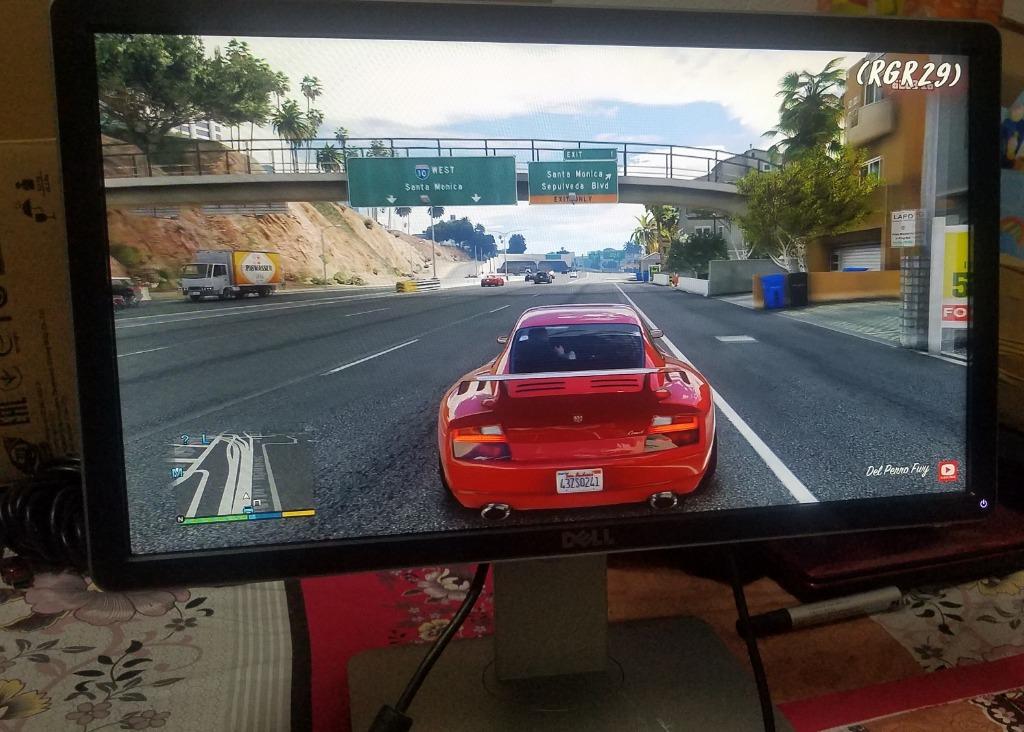 20pc DELL IPS 22 inch Gaming LED Monitor 75hz,HDMI/DisplayPort,Rotate ...