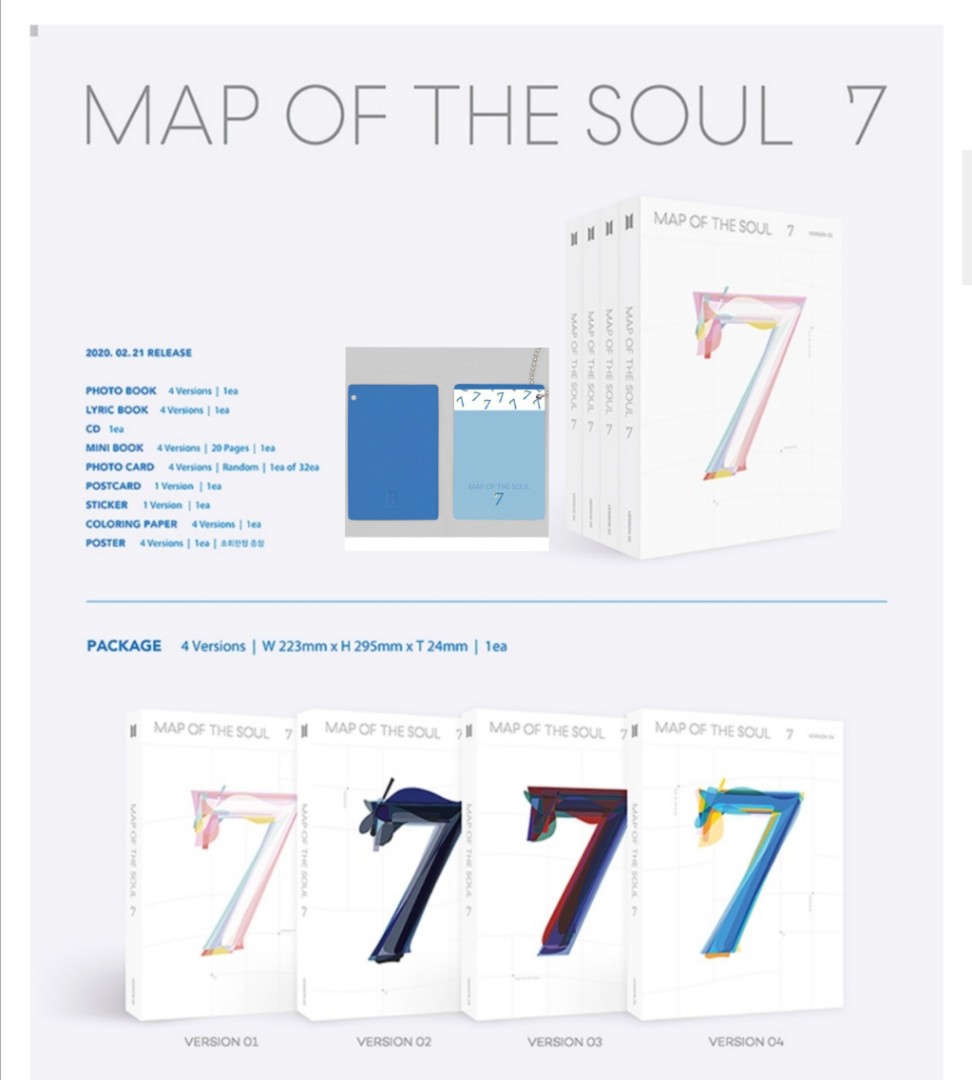 (ALADIN BENEFIT) BTS- MAPS OF THE SOUL 7, Hobbies & Toys, Collectibles ...