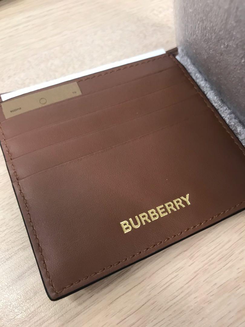 Burberry TB Monogram Bifold Wallet, 名牌, 手袋及銀包 - Carousell