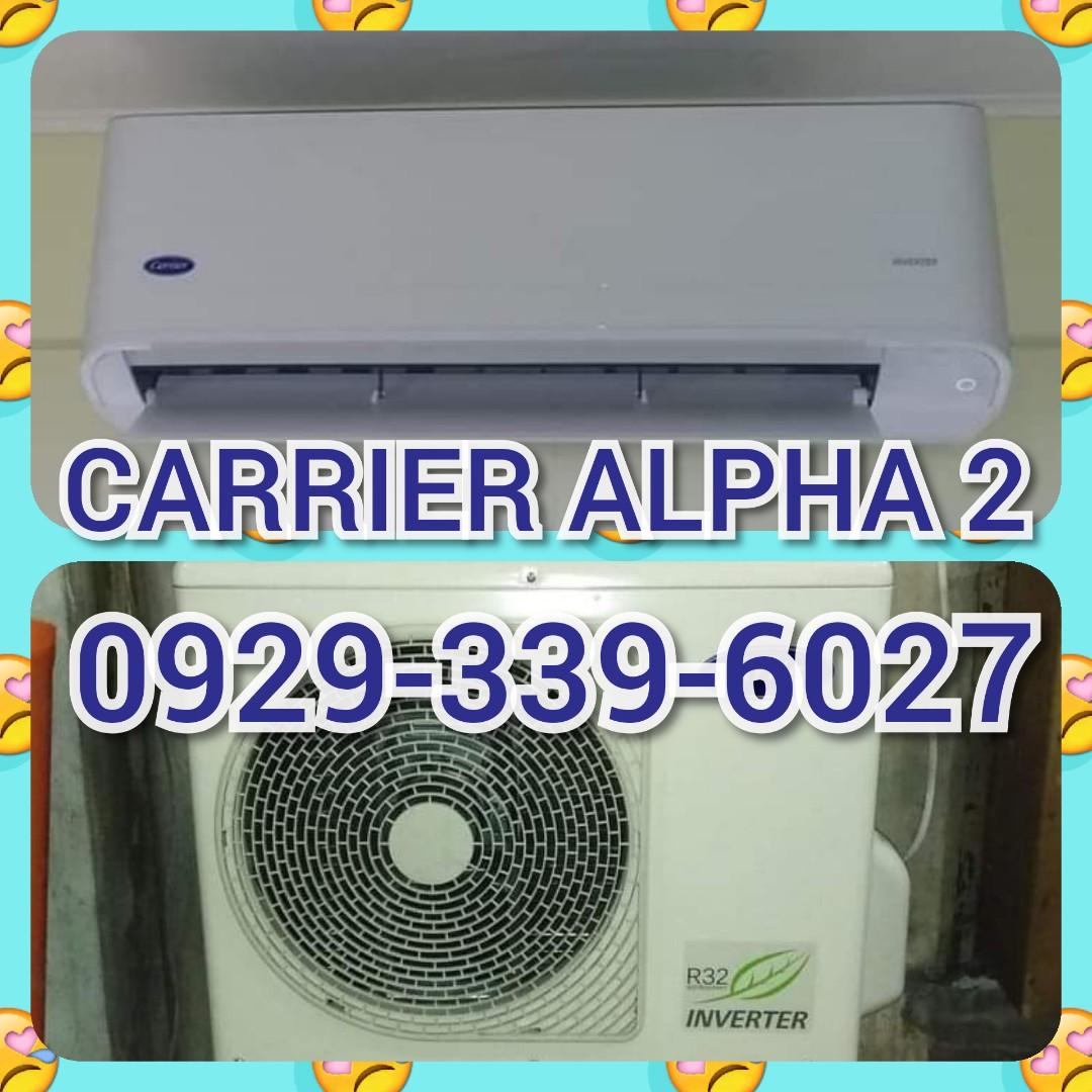 Carrier Alpha 2Inverter Split Type Aircon With Free Installation, TV ...
