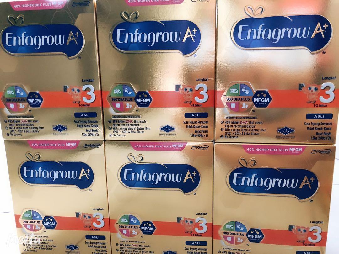 Enfagrow A+ step3 asli 1.2kg, Babies & Kids, Nursing & Feeding, Weaning ...