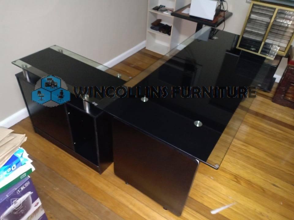 Executive table L-type / Office table, Furniture & Home Living, Office ...