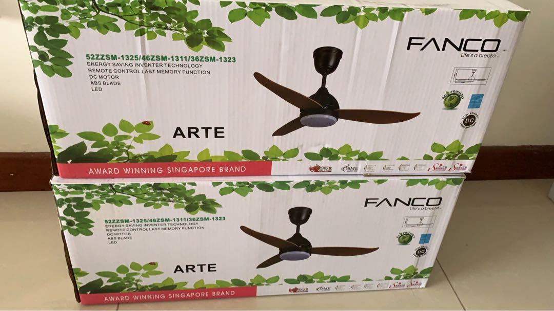Fanco Arte 46" with Tri-Color LED (DC Motor), Furniture & Home Living ...