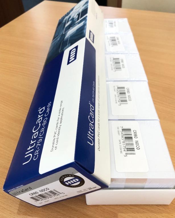 Fargo 081754, 500 Blank white cards Premium Quality, Ultracard CR80 30 ...