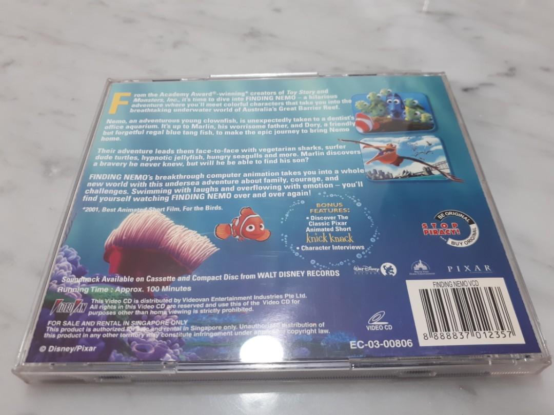 Finding Nemo VCD, Hobbies & Toys, Music & Media, CDs & DVDs on Carousell