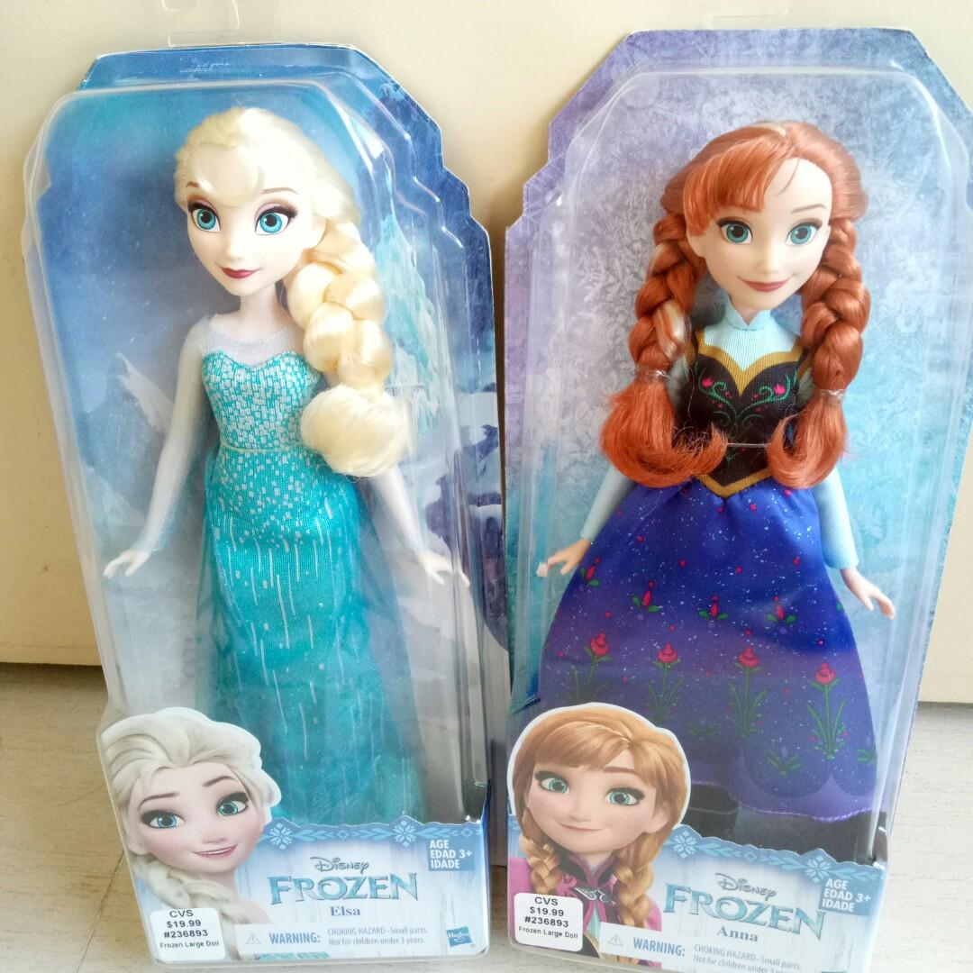 FROZEN - ANNA AND ELSA DOLLS, Hobbies & Toys, Toys & Games on Carousell