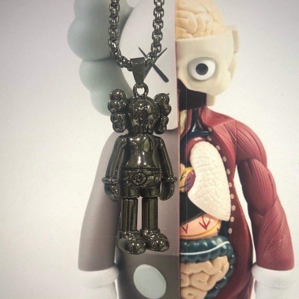 Kaws necklace steel chain, Hobbies & Toys, Toys & Games on Carousell