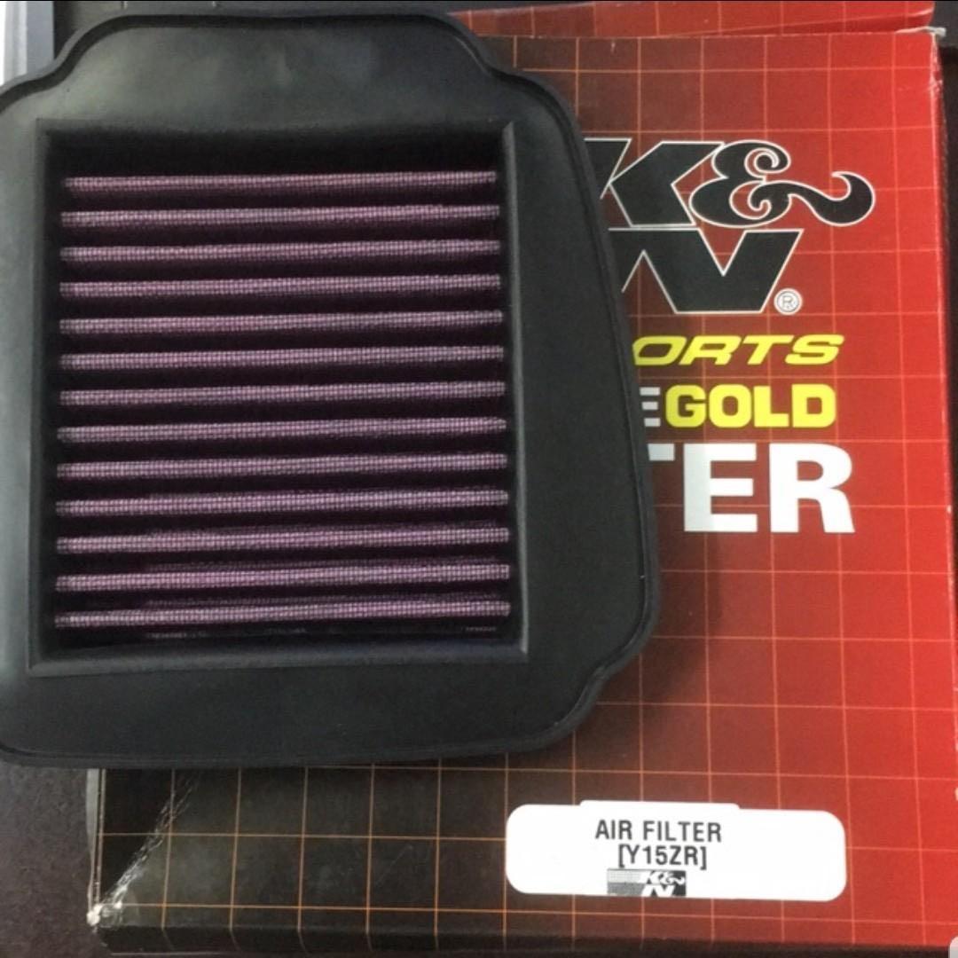 Yamaha Sniper Y15ZR MX King Ysuku K&N Hi-Flow Air Filter, Motorcycles ...