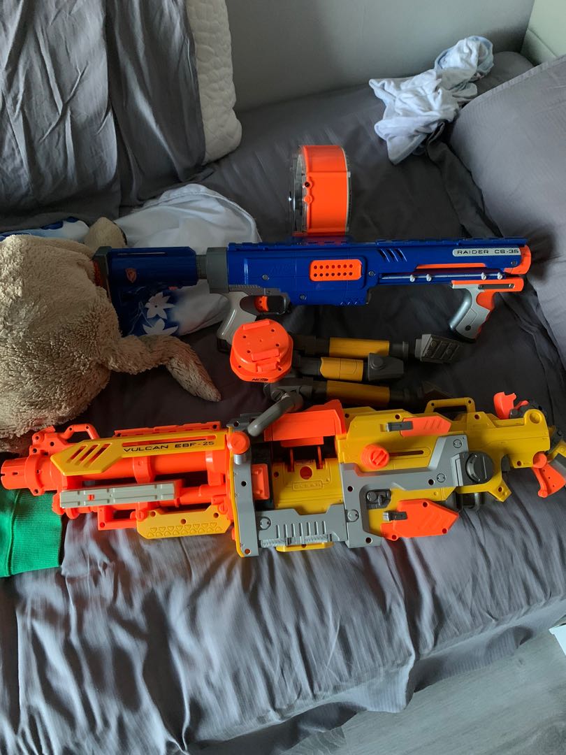 Nerf Raider and Vulcan, Hobbies & Toys, Toys & Games on Carousell
