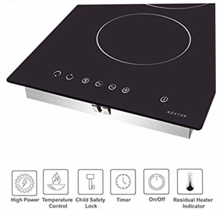 Electric Hobs 4 Burners Double Electric Hob, Portable Induction Hob For ...