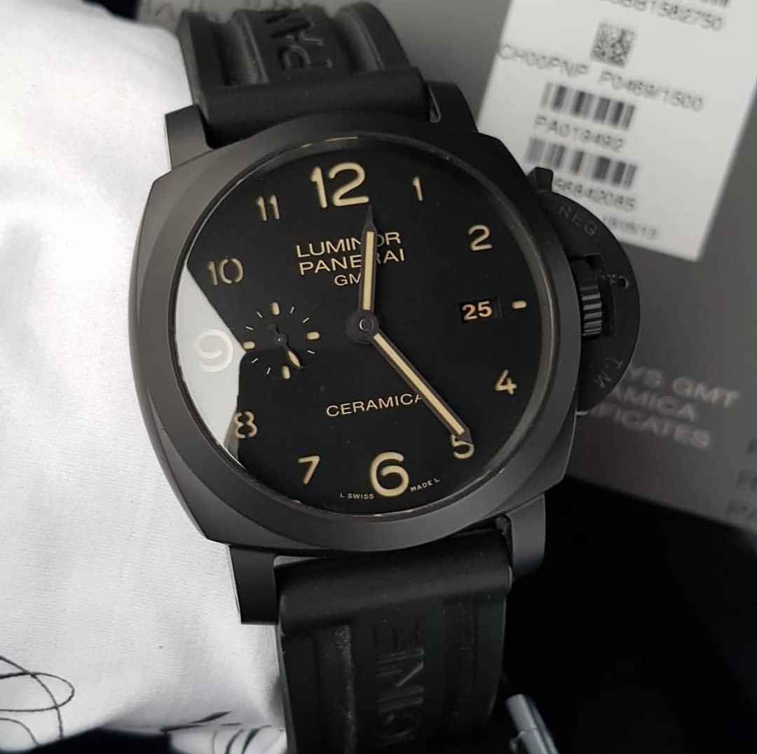 PANERAI LUMINOR GMT CERAMIC, Fesyen Pria, Jam Tangan di Carousell