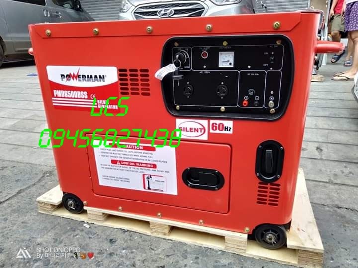 POWERMAN USA 6.5kva / 5.2kw Silent Diesel Generator Set - 100% Copper ...