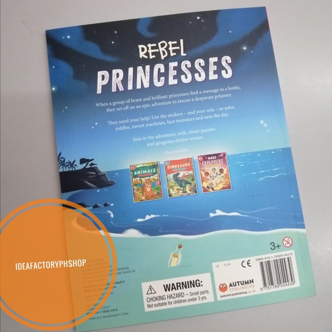 Rebel Princesses Sticker Book Puzzle Book Activity Book, Hobbies & Toys ...