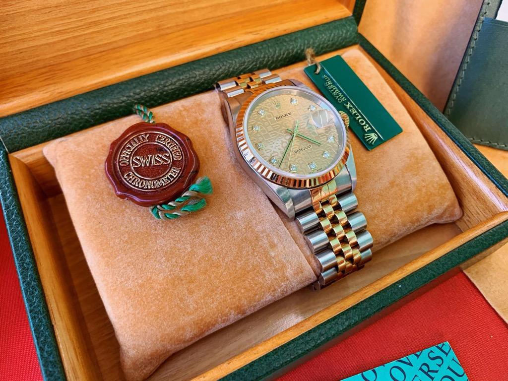 Rolex Datejust Mens RARE Computer Face, Luxury, Watches on Carousell