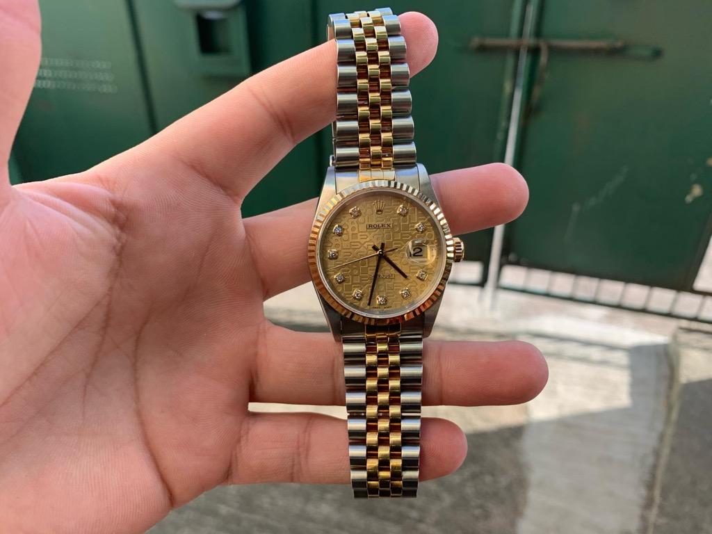Rolex Datejust Mens RARE Computer Face, Luxury, Watches on Carousell