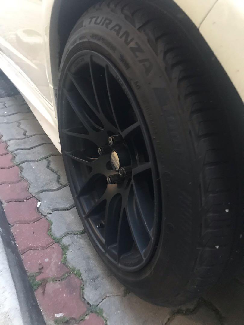 Rota 16 inch curved rims, Car Accessories, Tyres & Rims on Carousell
