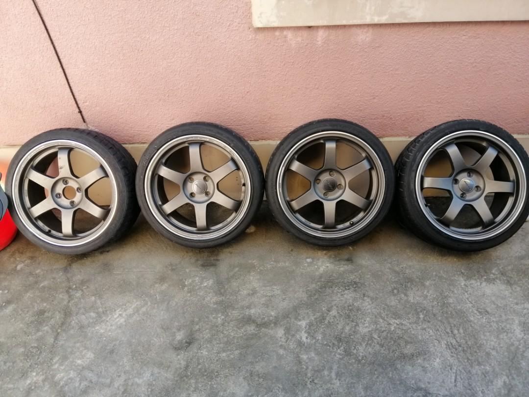 Rota Grid 2 17s, Car Parts & Accessories, Mags and Tires on Carousell