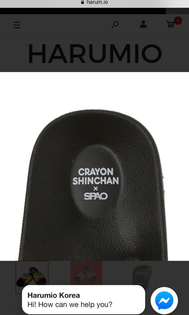 SPAO x Crayon ShinChin Slipper Sandal, Women's Fashion, Footwear ...