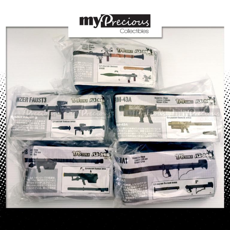 Zacca PAP 1/6 Scale Bazooka Directory Collection Select 2 Set, Hobbies ...