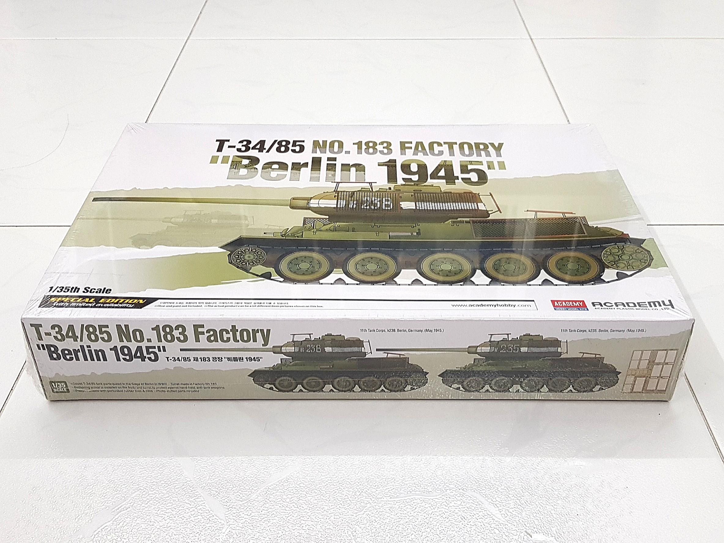 1/35 #13295 Academy Russian T34/85 No 183 Factory ''Berlin 1945 ...