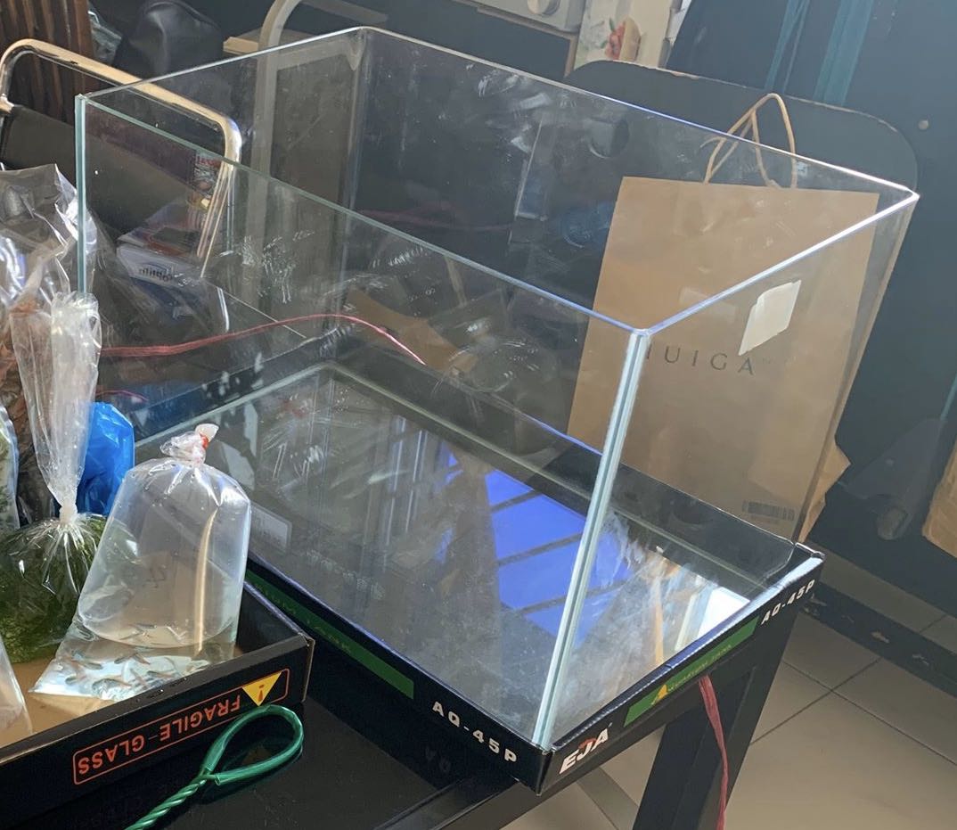 45 cm Curb Aquarium Fish Tank, Pet Supplies, For Fish, Fish Tanks on ...