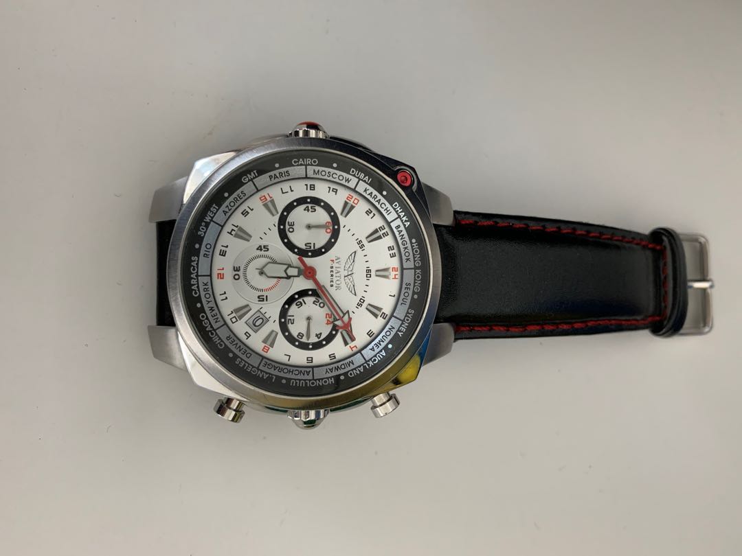 Aviator watch- used but looks new, Men's Fashion, Watches on Carousell