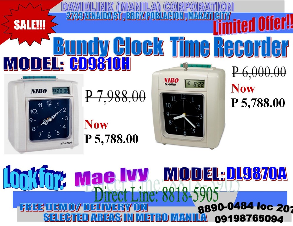 Bundy Clock Time Recorder, Audio, Voice Recorders on Carousell