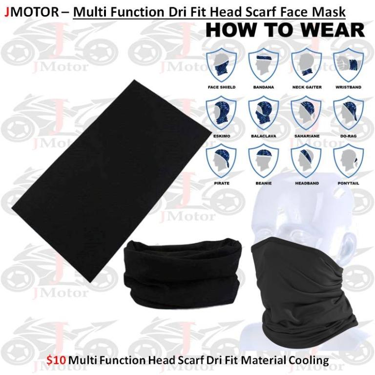 color Face Mask / scarf / Arm Sleeve. Motorcycle Riding OGK Mesh helmet ...