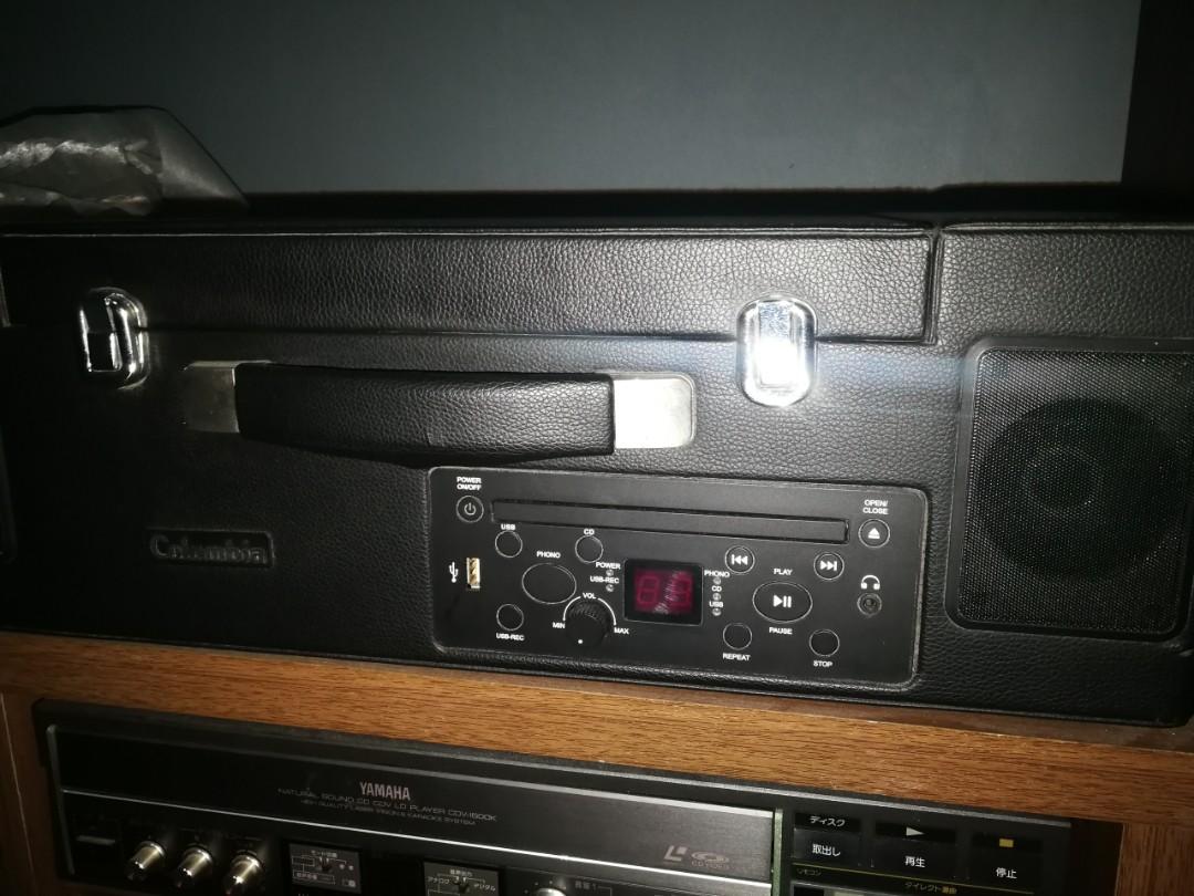 Columbia CD, USB and Turntable Portable Stereo Console, Audio, Portable ...