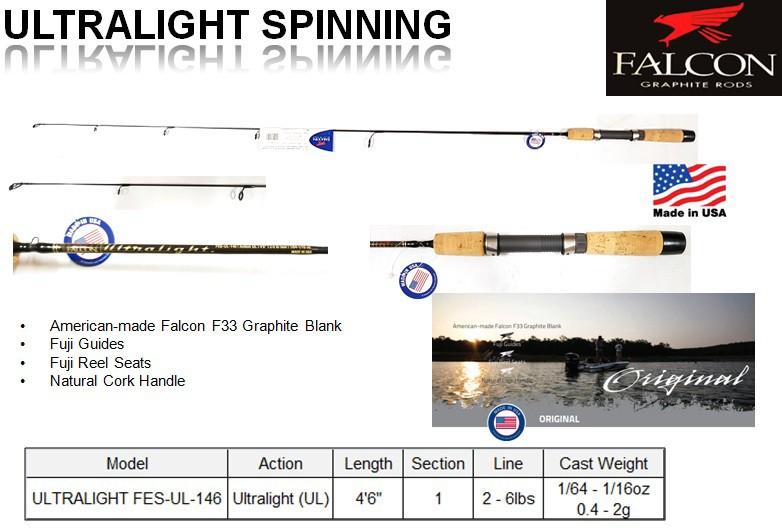 Falcon Ultra Light Spinning Rod (4'6"), Sports Equipment, Fishing on ...