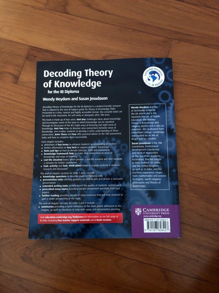 IB Decoding Tok textbook, Books & Stationery, Textbooks, Tertiary on ...