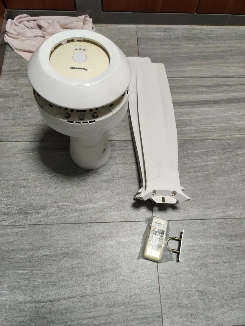 Panasonic Ceiling Fan F-M14C8 with remote, Furniture & Home Living ...