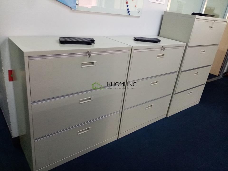 LATERAL CABINET 3 Layer Office Partition Furniture, Furniture & Home ...