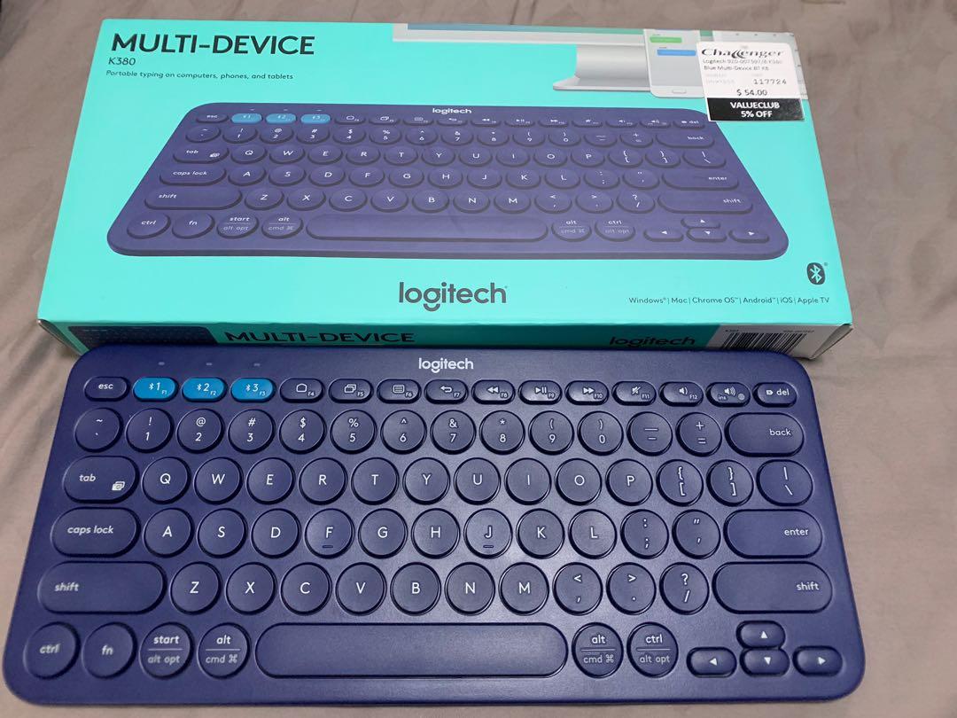 Logitech K380 Bluetooth Keyboard (blue), Computers & Tech, Parts ...