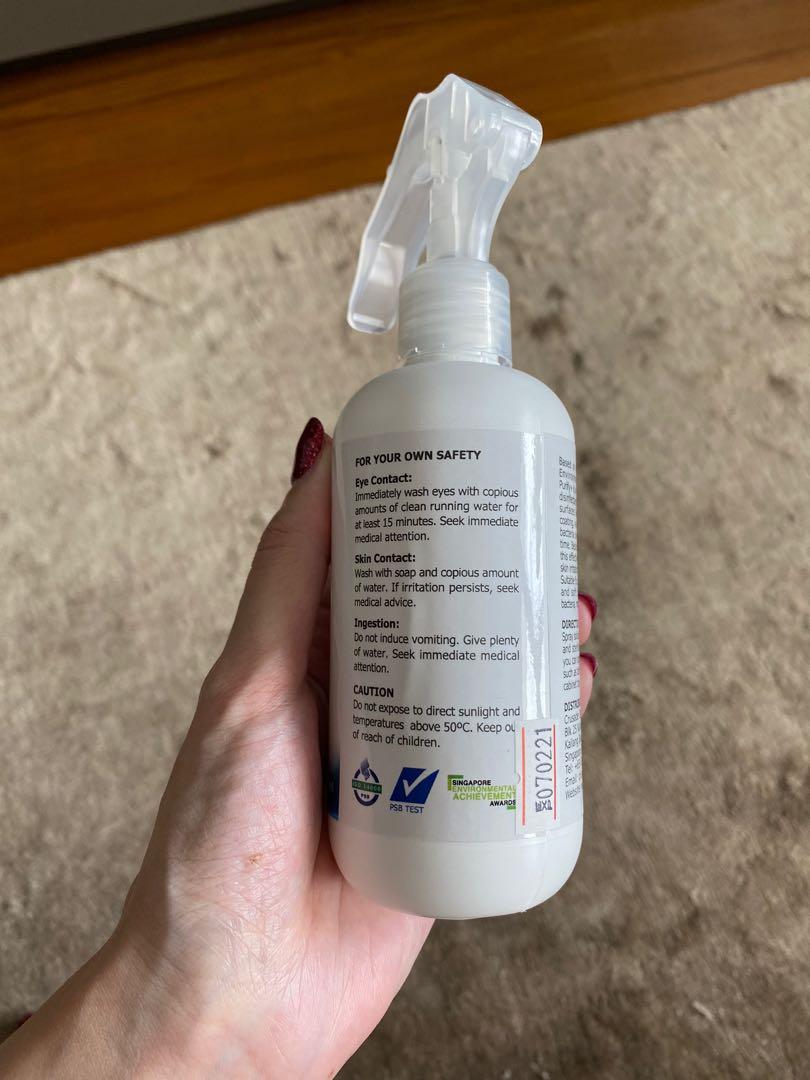 Purify+ disinfectant spray, Babies & Kids, Bathing & Changing, Diapers ...